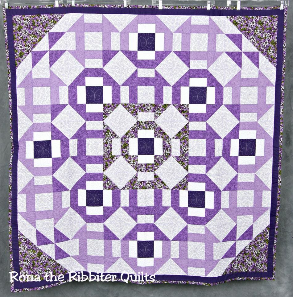 African Violet Quilt Pattern | Rona the Ribbiter