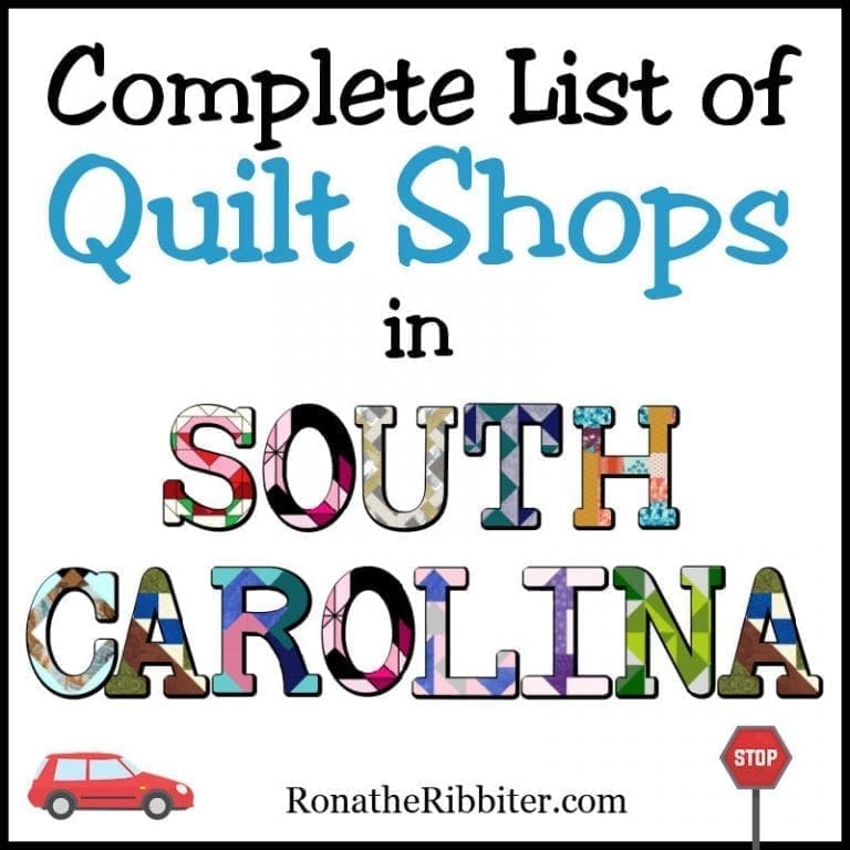 Complete List of 24 Quilt Shops in Maryland | Rona the Ribbiter