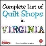 Complete List of 112 Quilt Shops in Wisconsin | Rona the Ribbiter