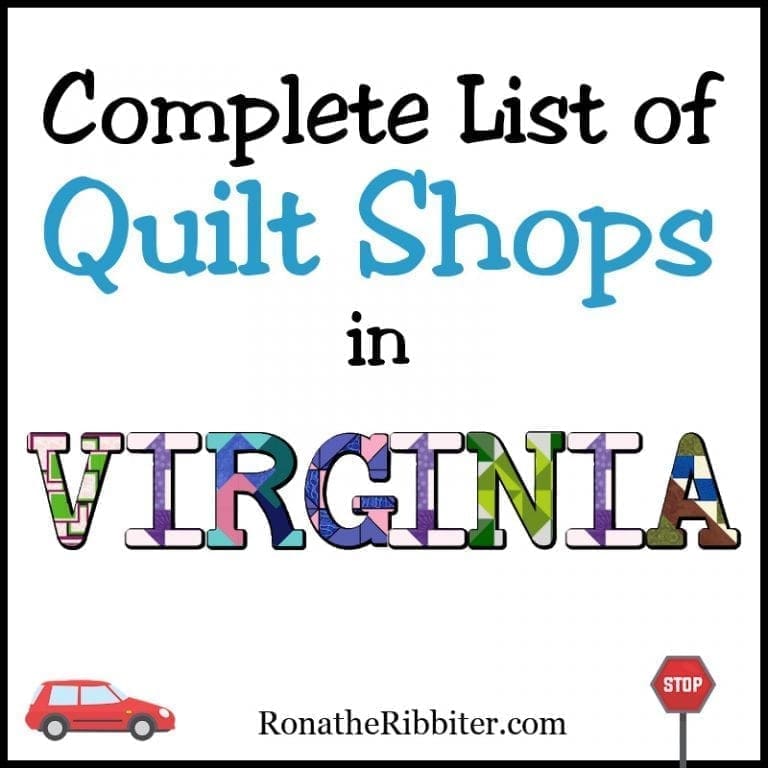 Complete List of 46 Quilt Shops in Tennessee | Rona the Ribbiter