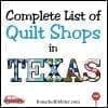 Complete list of 39 Quilt Shops in Georgia | Rona the Ribbiter
