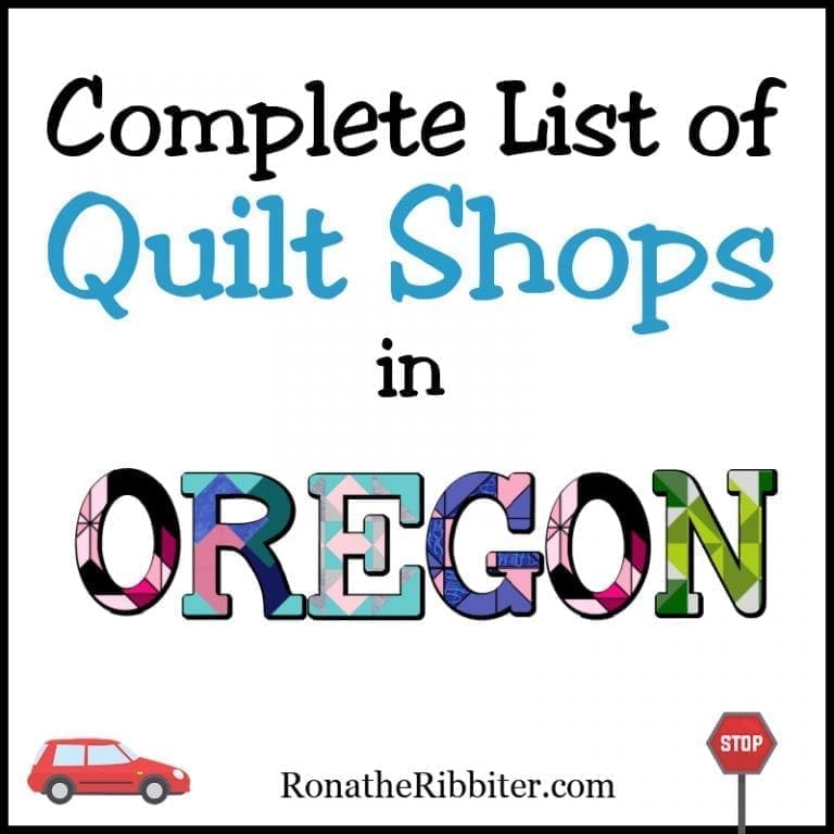 Complete List of 121 Quilt Shops in Michigan | Rona the Ribbiter