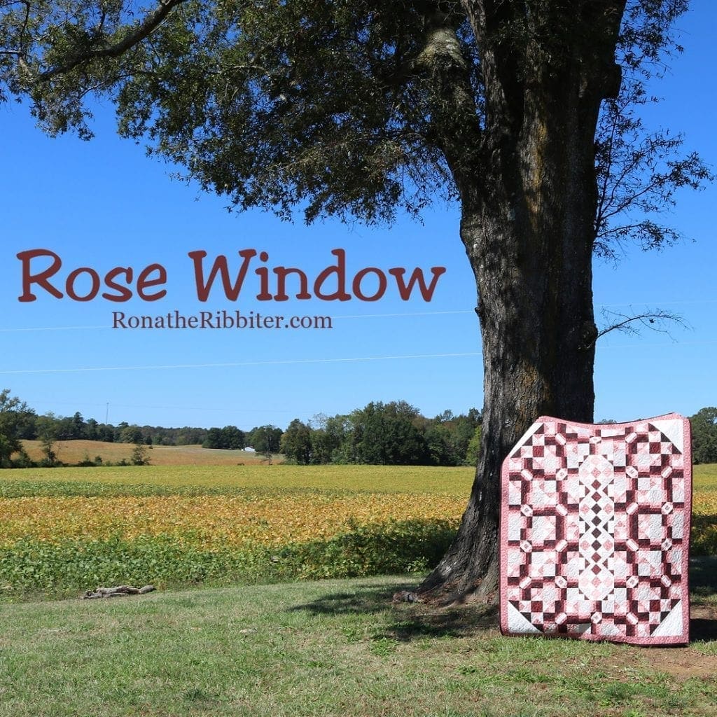 Rose Window Quilt Pattern | Rona the Ribbiter