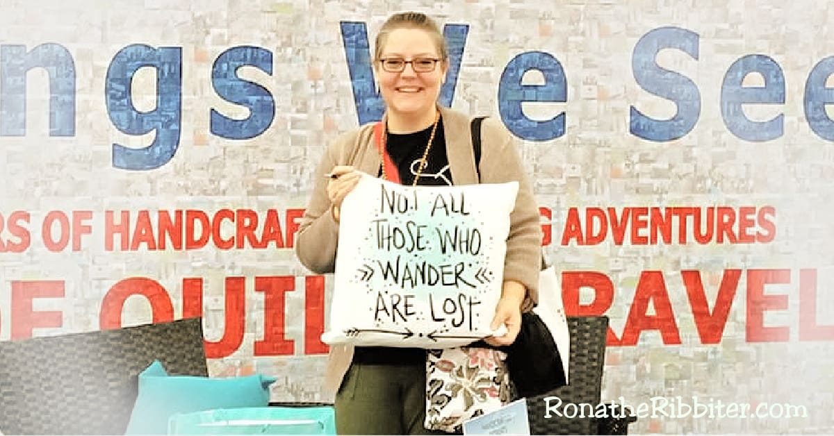 Rona the Ribbiter - Misadventures of the Traveling Quilter