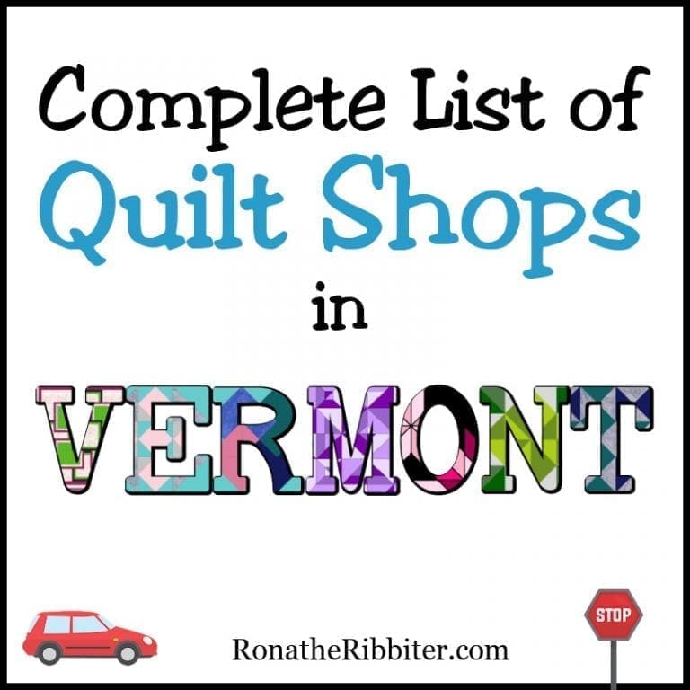 Complete List of 123 Quilt Shops in Michigan | Rona the Ribbiter