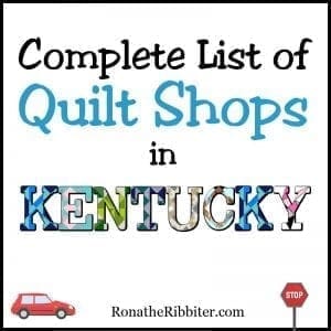Complete List of 87 Quilt Shops in Minnesota | Rona the Ribbiter