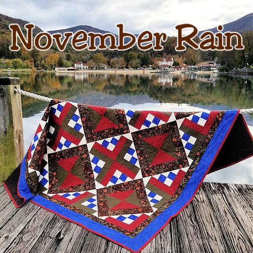 November Rain Quilt Pattern | Rona the Ribbiter